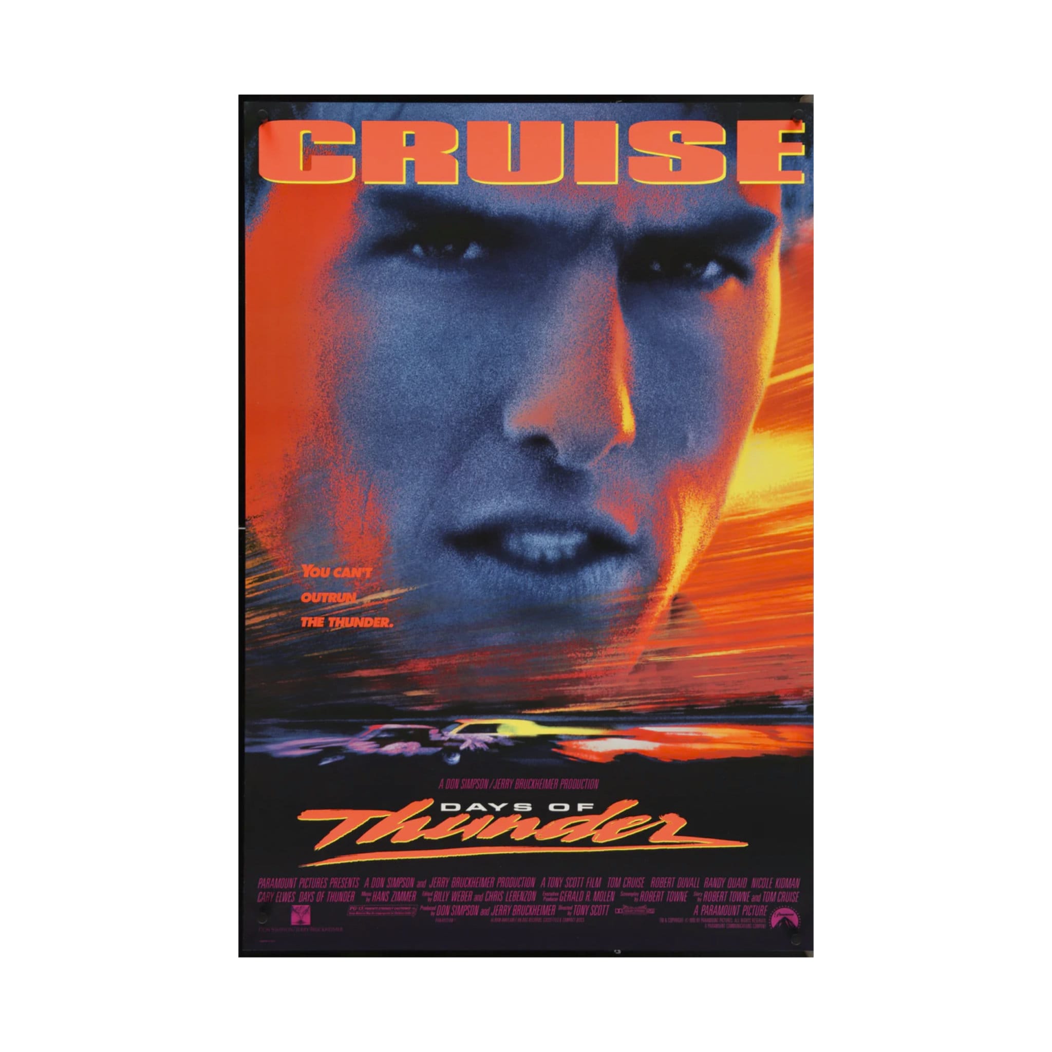 Days of Thunder NASCAR Racing Film Movie 1990s Vintage Cole Trickle ...