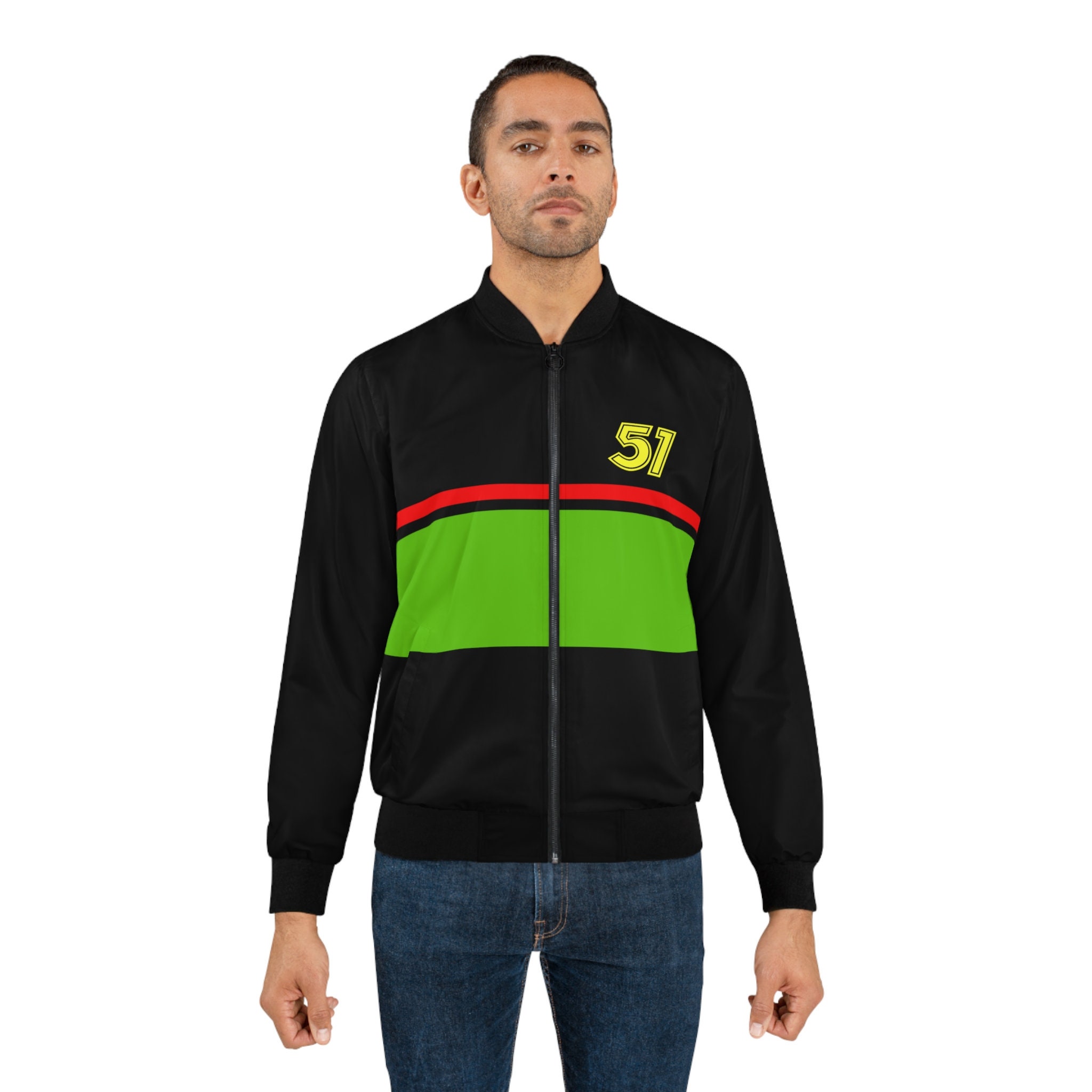 Vintage 1990s Days of Thunder Cole Trickle 51 Mello Yello Bomber Jacket ...