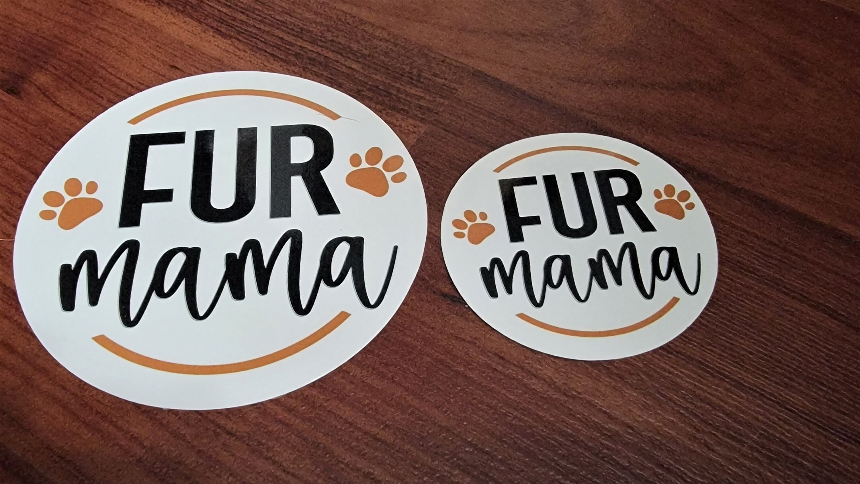 Dog Mom, Fur Mom, Die Cut Stickers Perfect for Water Bottles, Notebooks ...