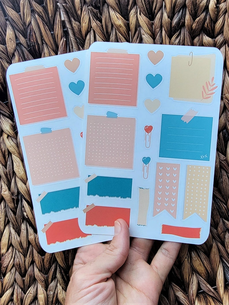 Sticky Note Planner Sticker Sheets Decorate Your Planner - Etsy