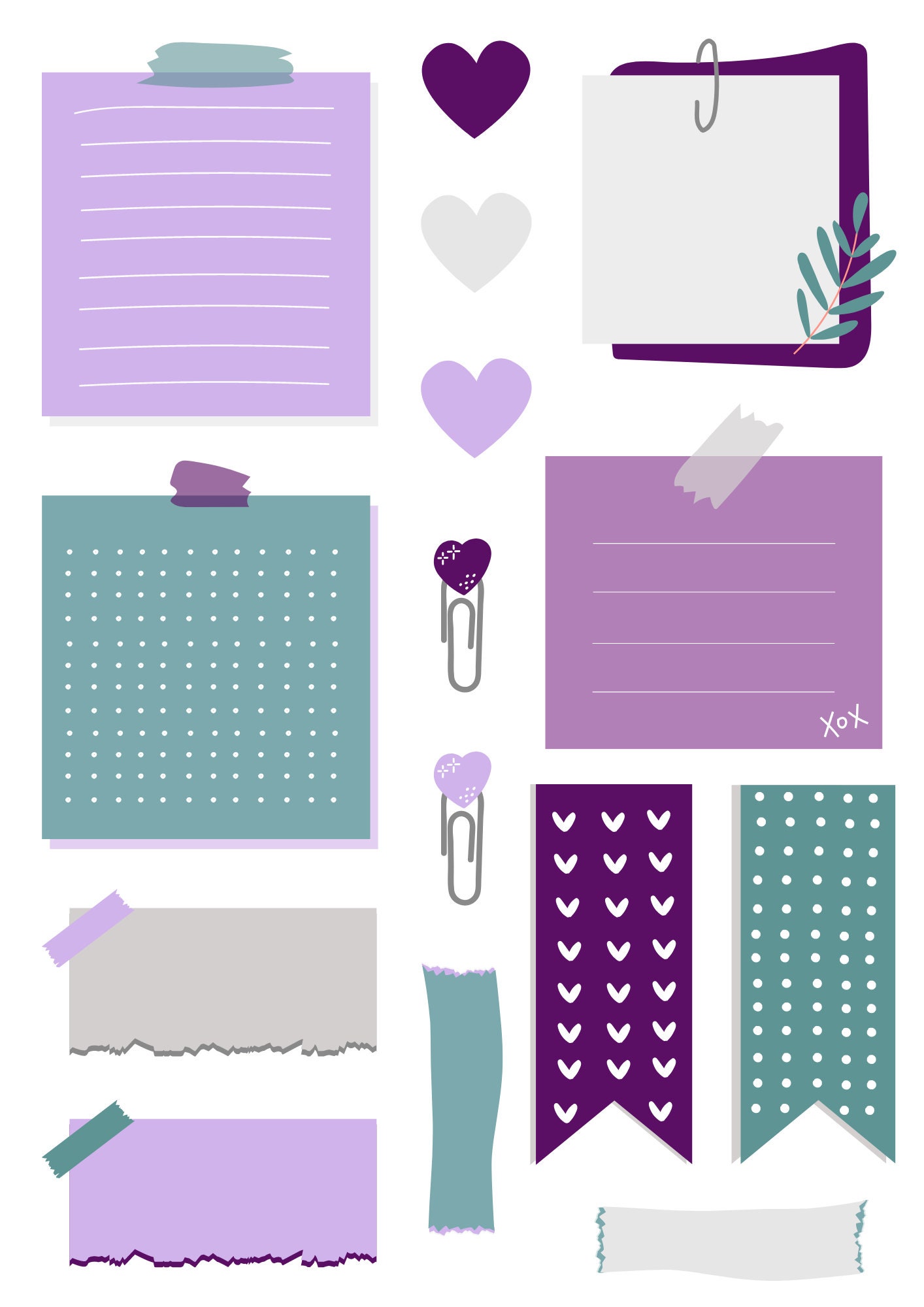 Sticky Note Planner Sticker Sheets; Decorate Your Planner, Journal ...