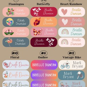 Custom Name Labels | Waterproof | School Supply Stickers | Personalized ...