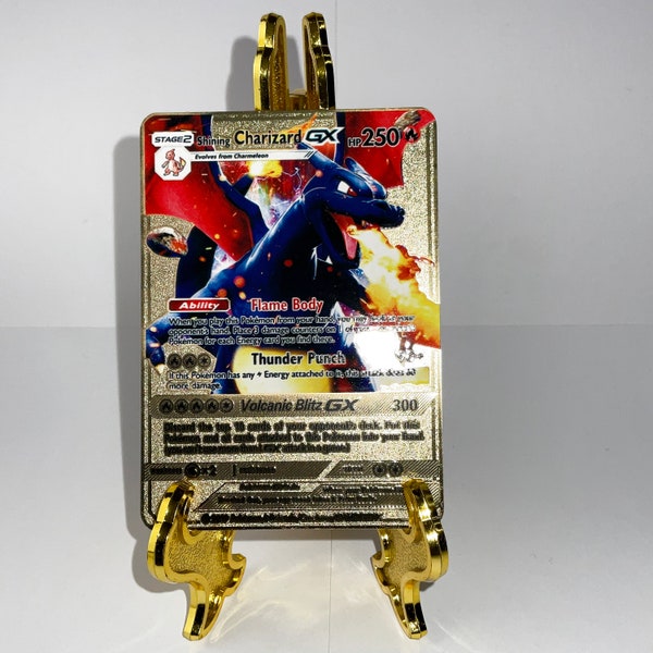 Shining Gold Charizard - Etsy