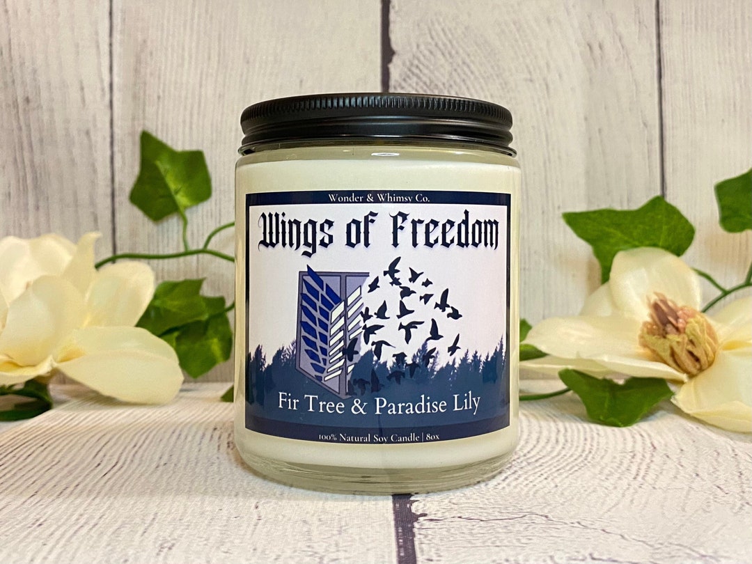 Wings of Freedom - Anime Inspired Candle, 8oz Soy Wax - Etsy