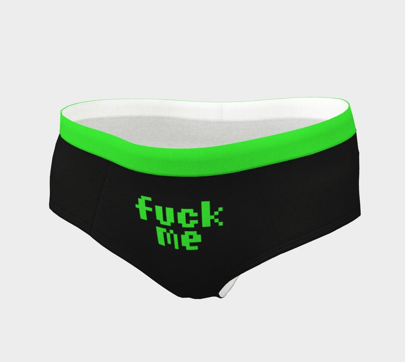 Fuck Me Panties Sexy Retro Arcade Font Lingerie For Sex Etsy