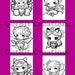 Cute Chibi Coloring Book for Digital Download Fantasy Adventure ...