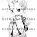 Miko Coloring Page Kawaii Drawings Coloring Anime Page Cat Art - Etsy