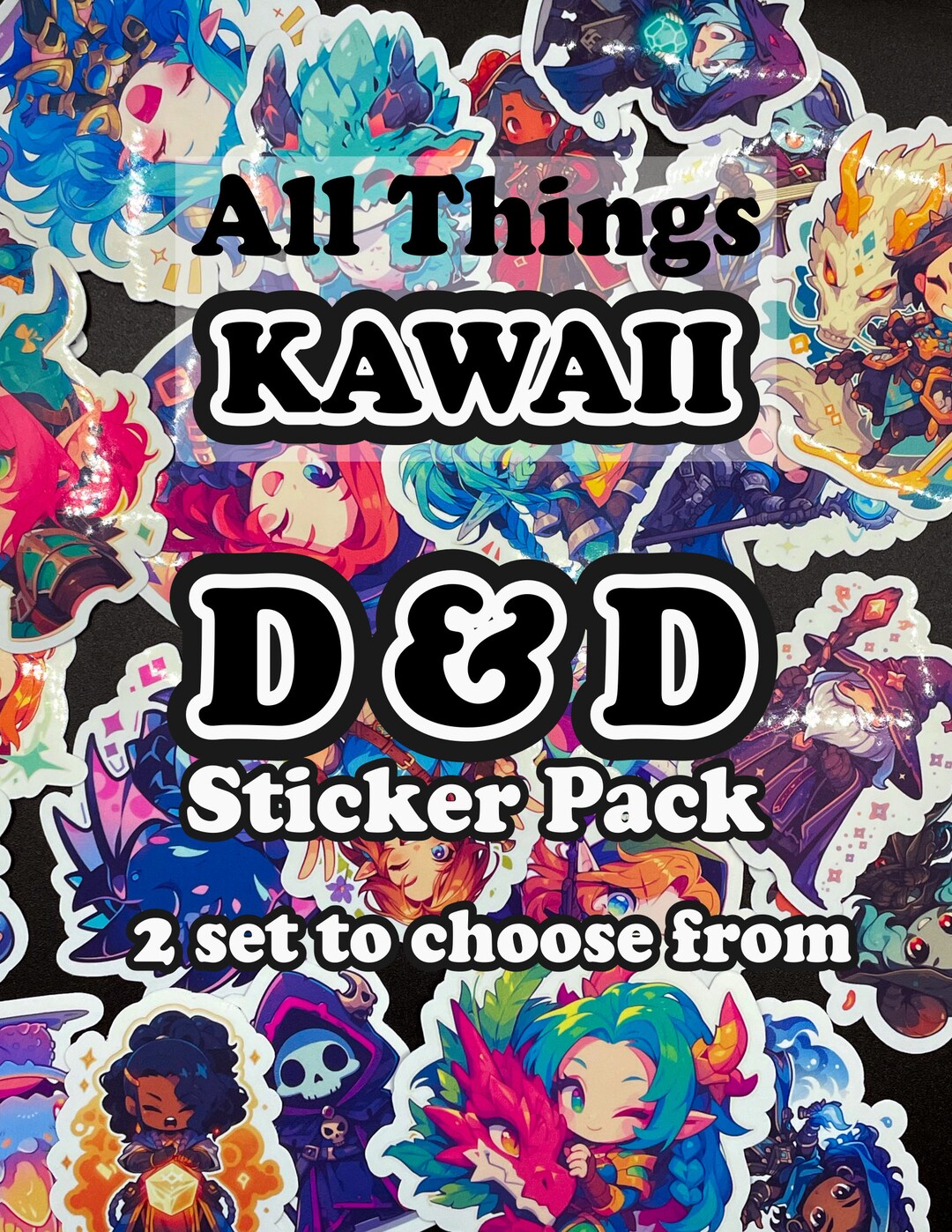 Kawaii Sticker Pack Japanese Anime Sticker D&D Cute Sticker Collection ...