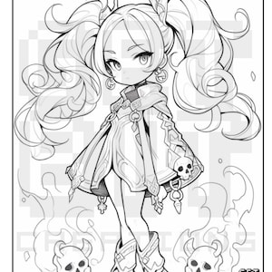 Spell Casters Anime Coloring Book Magical Anime Art Fantasy Wizards ...