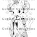 Miko Coloring Page Kawaii Drawings Coloring Anime Page Cat Art Book for ...