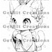 Miko Coloring Page Kawaii Drawings Coloring Anime Page Cat Art - Etsy