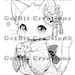 Miko Coloring Page Kawaii Drawings Coloring Anime Page Cat Art Book for ...