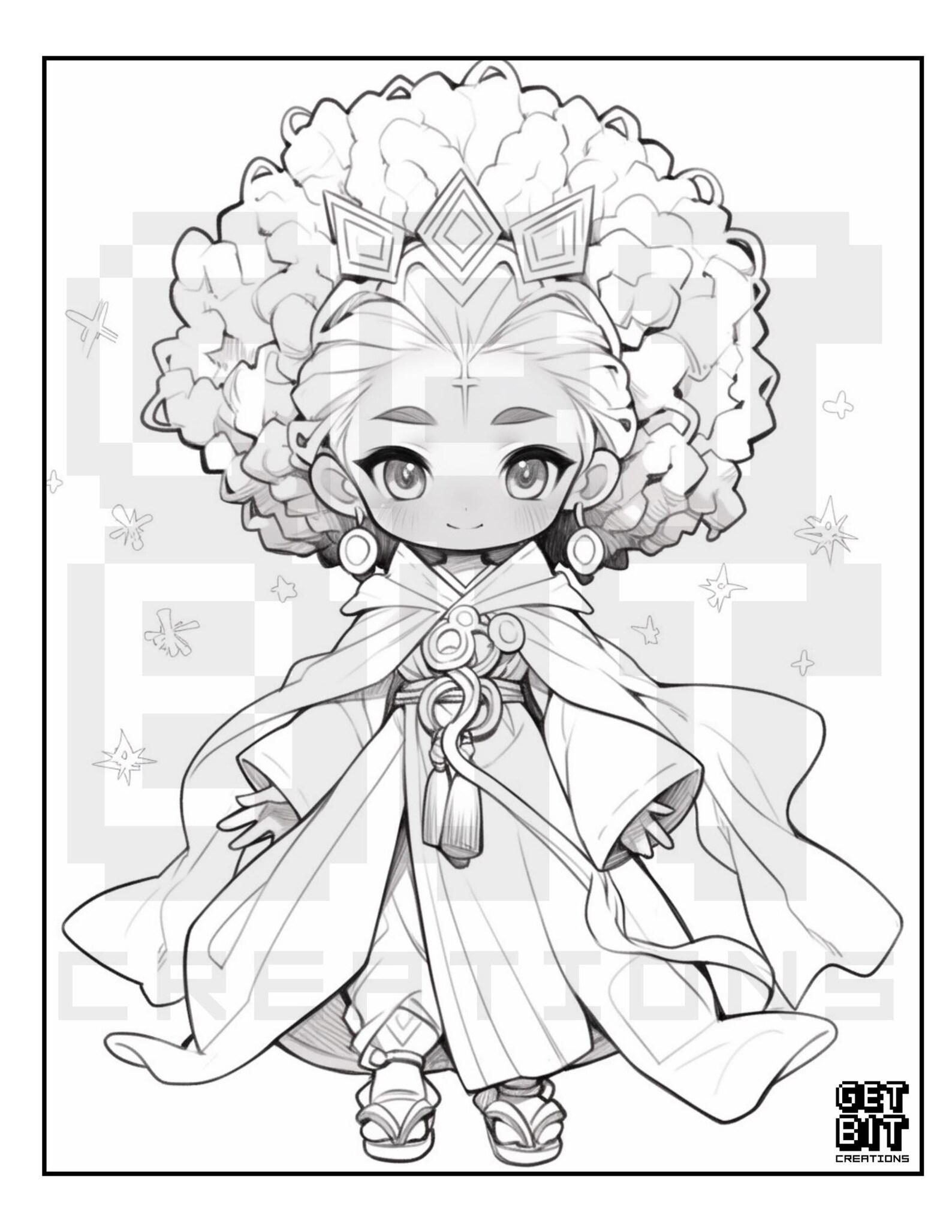 Spell Casters Anime Coloring Book Magical Anime Art Fantasy Wizards ...