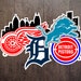 Detroit Skyline / Acrylic Sign / Detroit Sports Teams Sign - Etsy