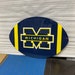 University of Michigan Outline Football / College Football Sign ...