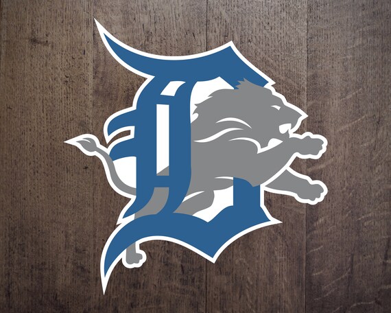 English D Detroit Lions / Acrylic Sign / Football Sign - Etsy