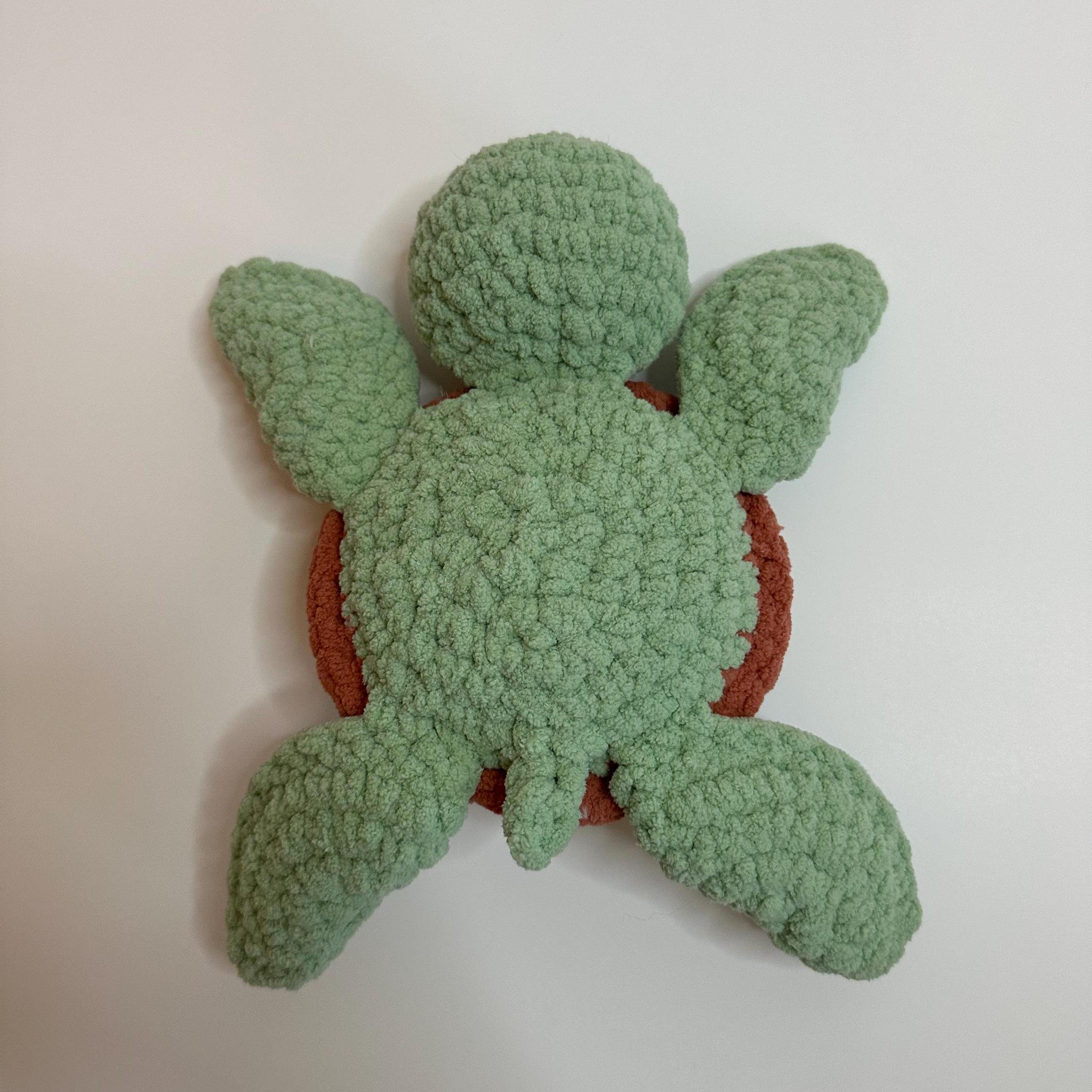 Crochet Pastel Pizza Sea Turtle Plushie Amigurumi Stuffie - Etsy