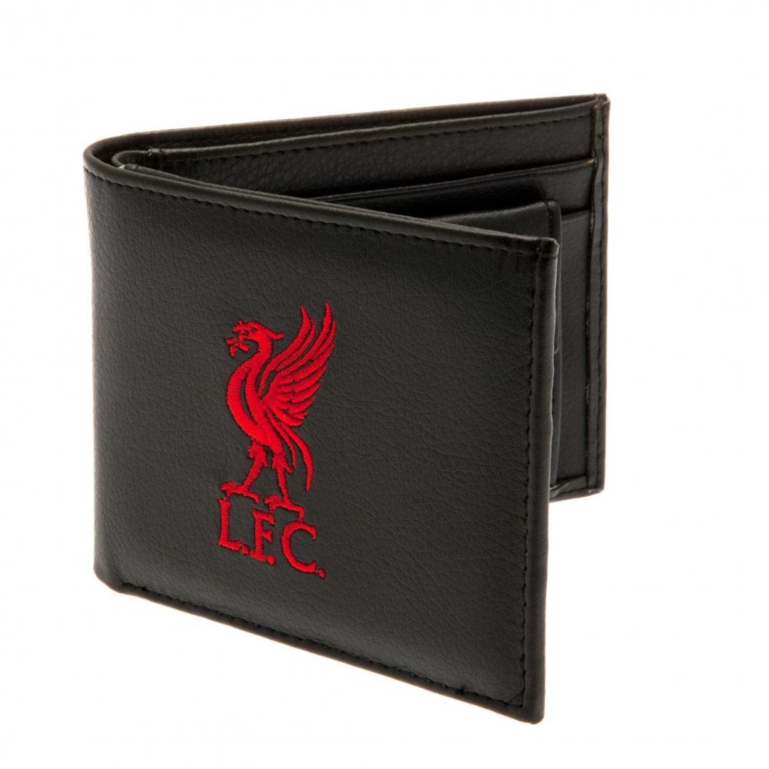 Liverpool FC Crest Embroidered PU Leather Wallet Official Football Gift ...