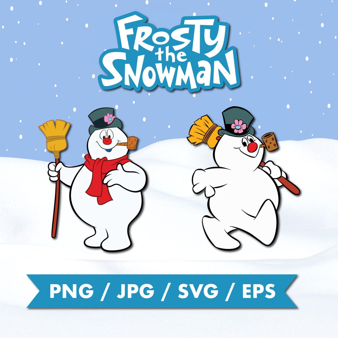 Vintage Animated Frosty the Snowman Christmas Graphics Pack Bundle ...