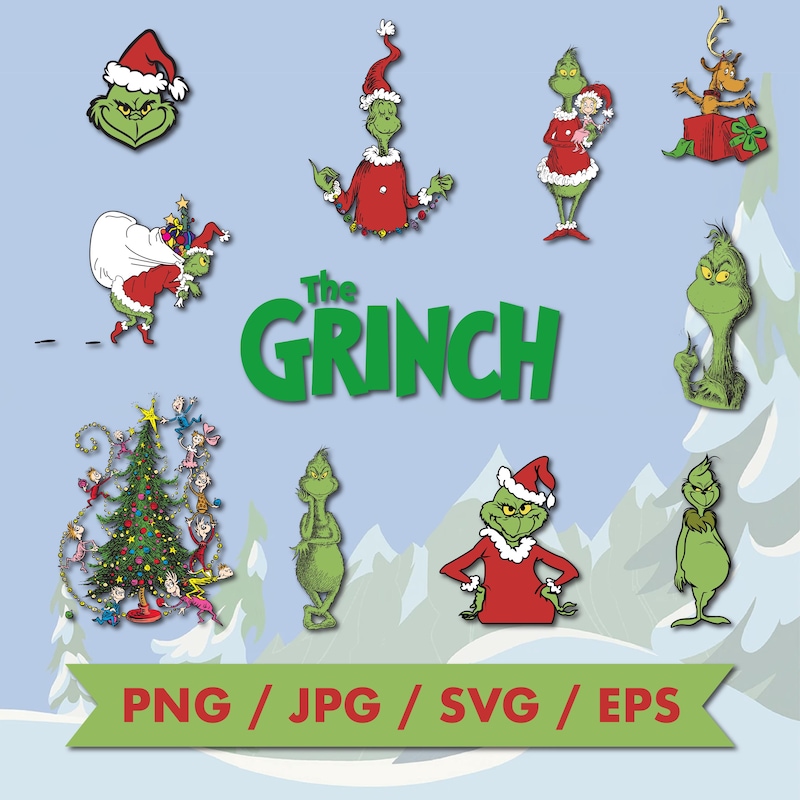 Grinch Full Body Svg - Etsy