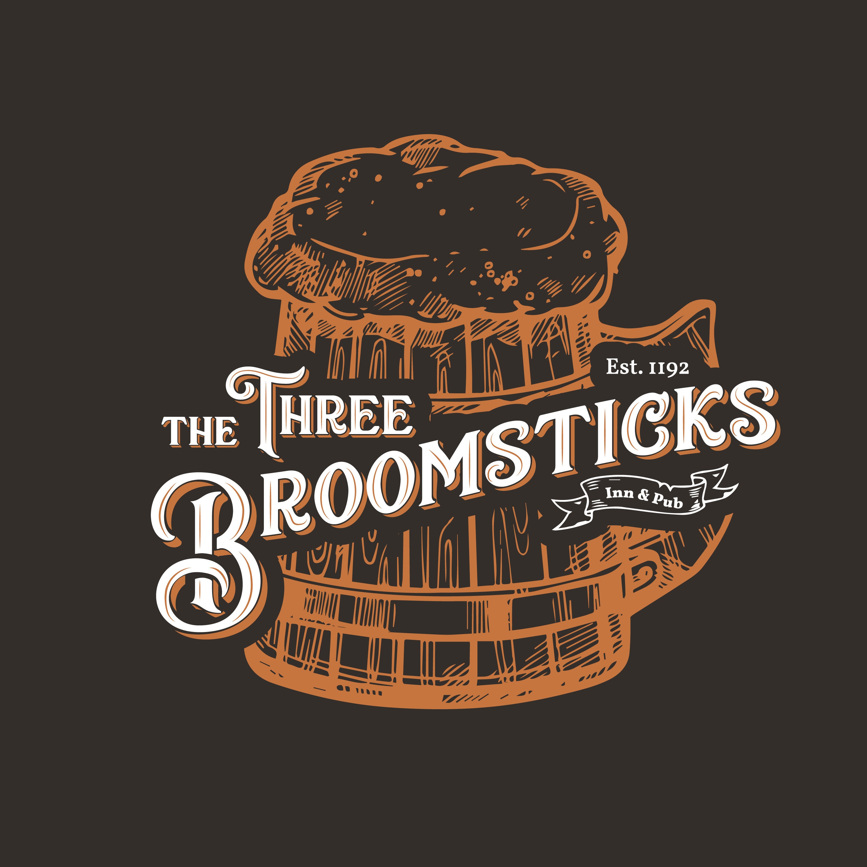 Three Broomsticks Logo