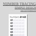 Number Tracing Worksheets, 14 Printable Pages to Trace 61-100 Numbers ...