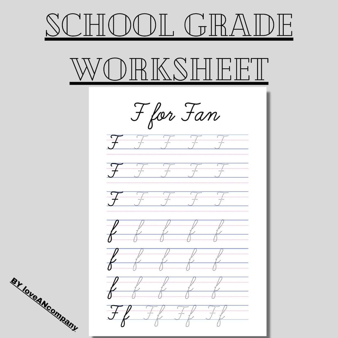 Cursive Tracing Worksheets, 26 Printable Pages to Trace in Cursive ...