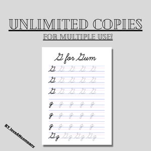 Cursive Tracing Worksheets, 26 Printable Pages to Trace in Cursive ...