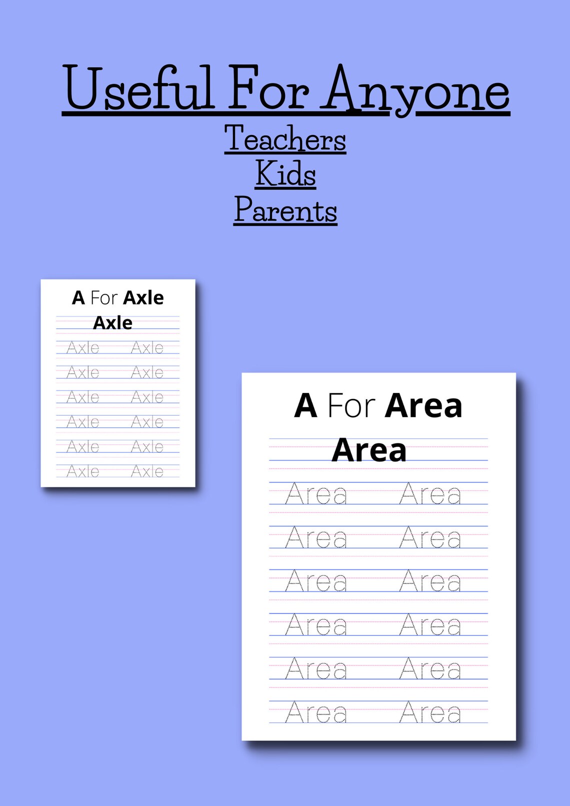 Word Tracing Worksheets 31 Printable Pages To Trace Words Etsy