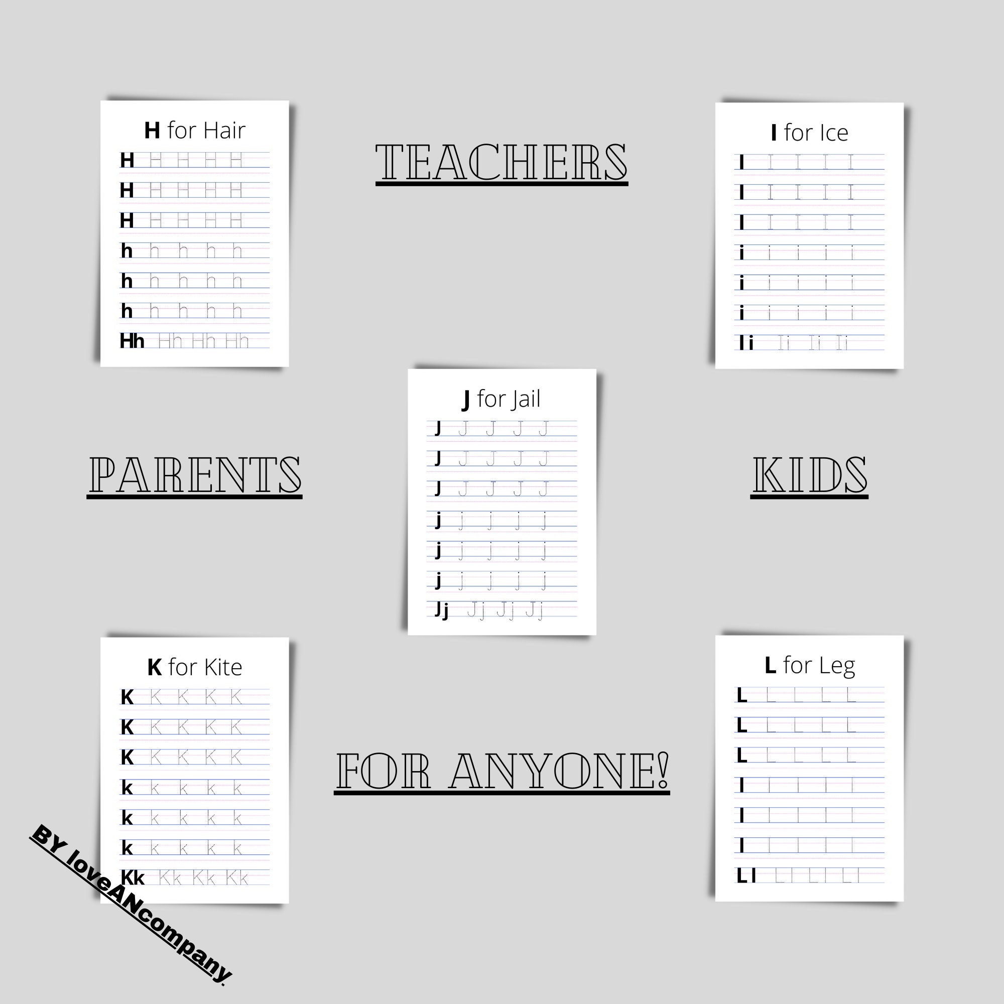 Alphabet Tracing Worksheets, 26 Printable Pages to Trace the Alphabet ...