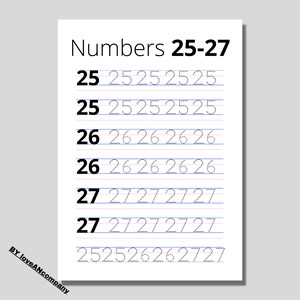 Number Tracing Worksheets, 10 Printable Pages to Trace 30 Numbers ...