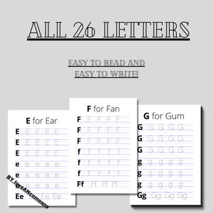 Alphabet Tracing Worksheets, 26 Printable Pages to Trace the Alphabet ...
