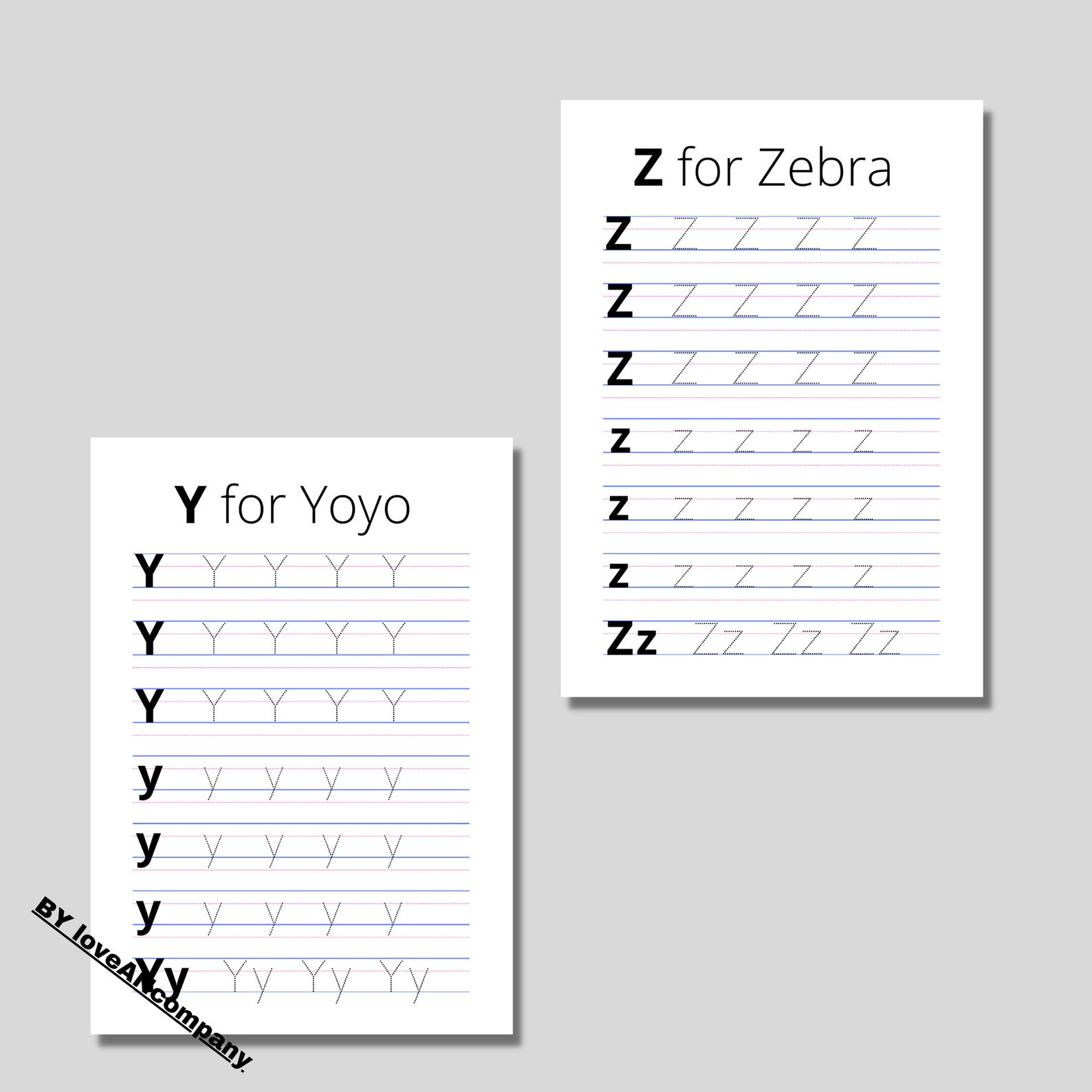 Alphabet Tracing Worksheets, 26 Printable Pages to Trace the Alphabet ...