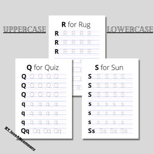 Alphabet Tracing Worksheets, 26 Printable Pages to Trace the Alphabet ...