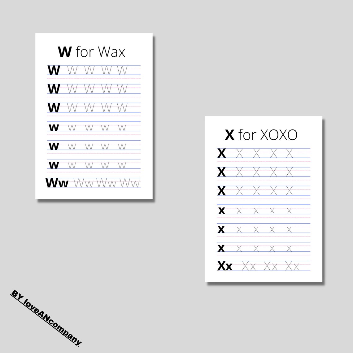 Alphabet Tracing Worksheets 26 Printable Pages to Trace the - Etsy