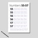 Number Tracing Worksheets 31-60, 10 Printable Pages to Trace up to 60 ...