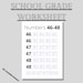 Number Tracing Worksheets 31-60, 10 Printable Pages to Trace up to 60 ...