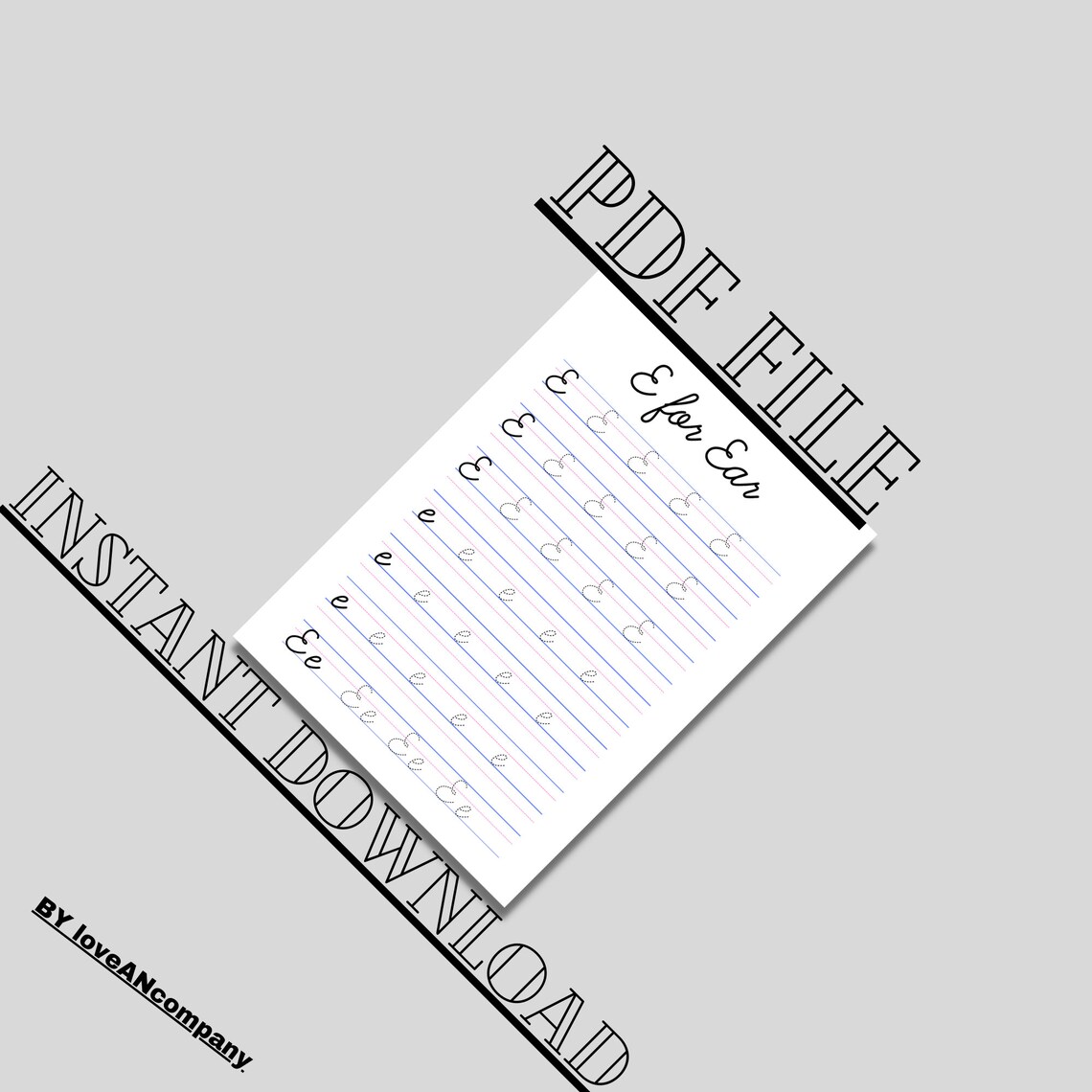 Cursive Tracing Worksheets, 26 Printable Pages to Trace in Cursive ...