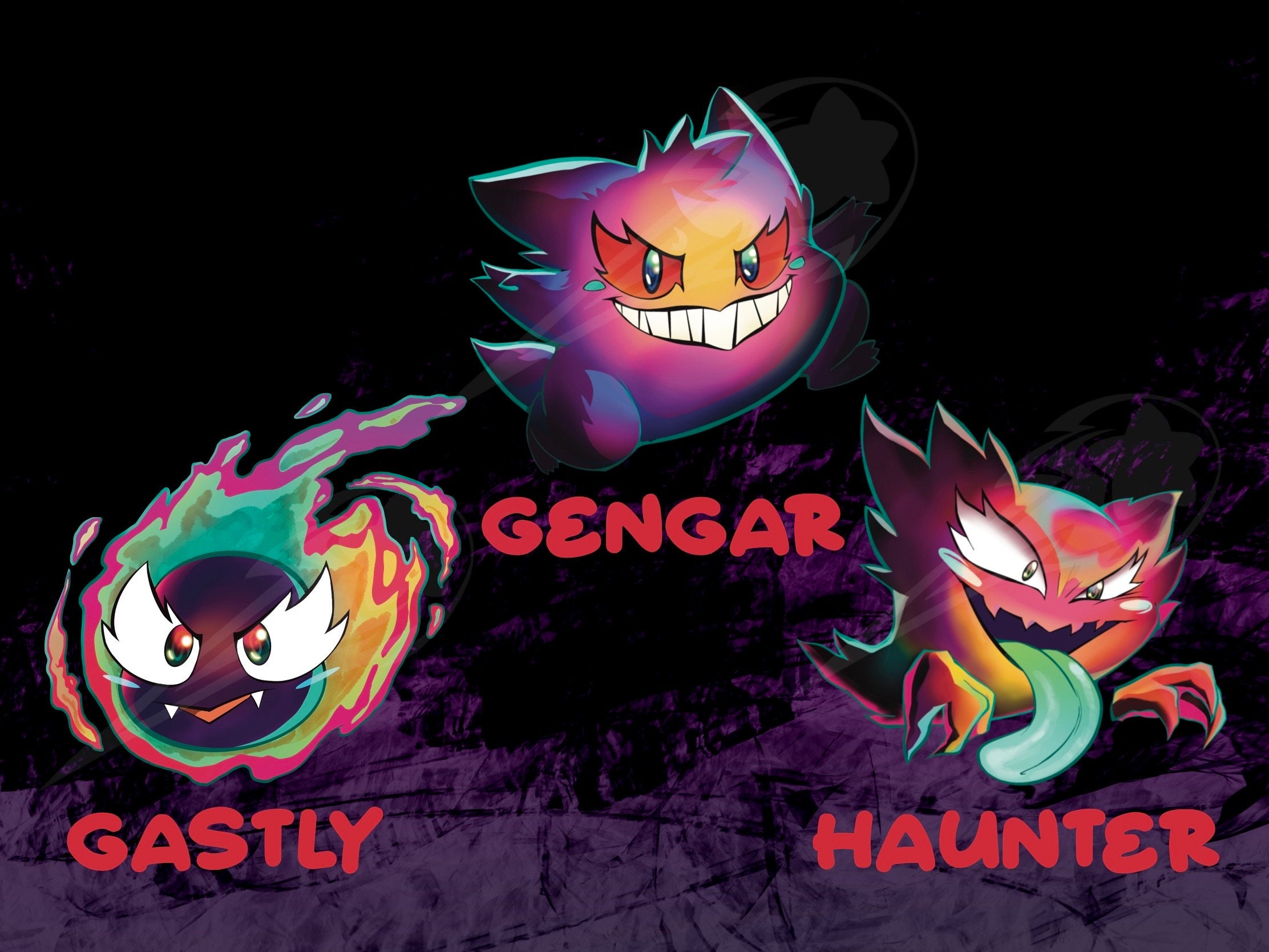 Shadow Pokemon Evolutions Sticker Set - Etsy