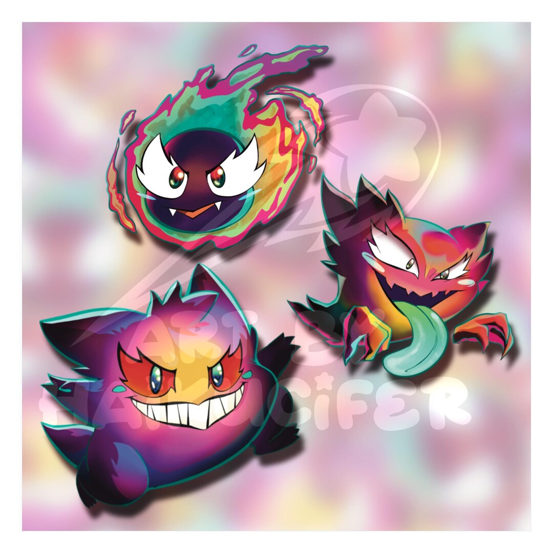Shadow Pokemon Evolutions - Sticker Set - Etsy