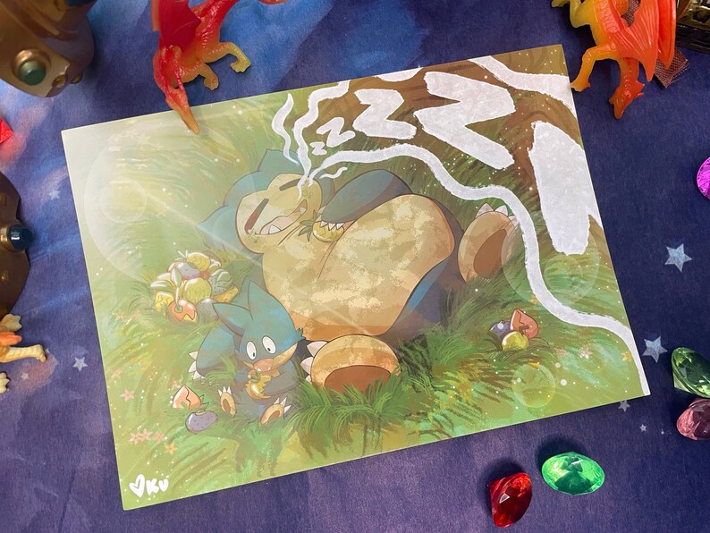 Relax Pokémon Print - Etsy