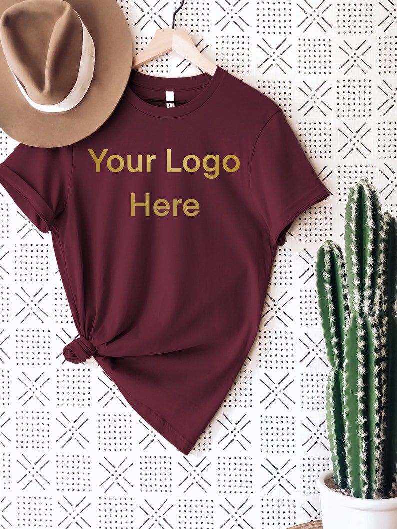 Your Logo Here T-shirt, Design Shirt, Custom Your Own Tee, Personalized ...