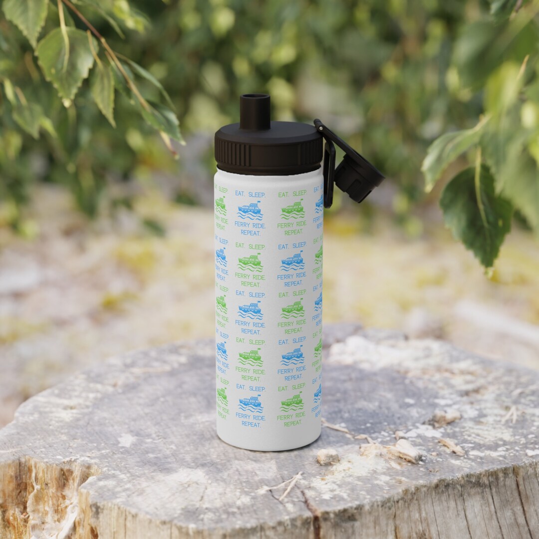 Ferry Ride Stainless Steel Water Bottle With Sports Lid - Etsy