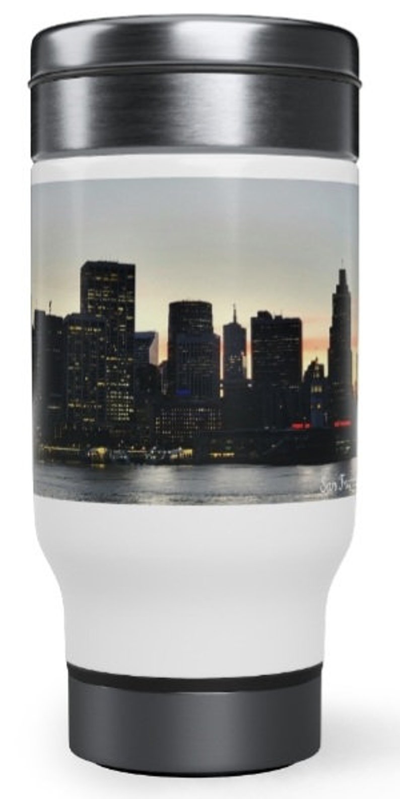 To-go Coffee Mugs Waterfront Views Stainless Steel Travel - Etsy