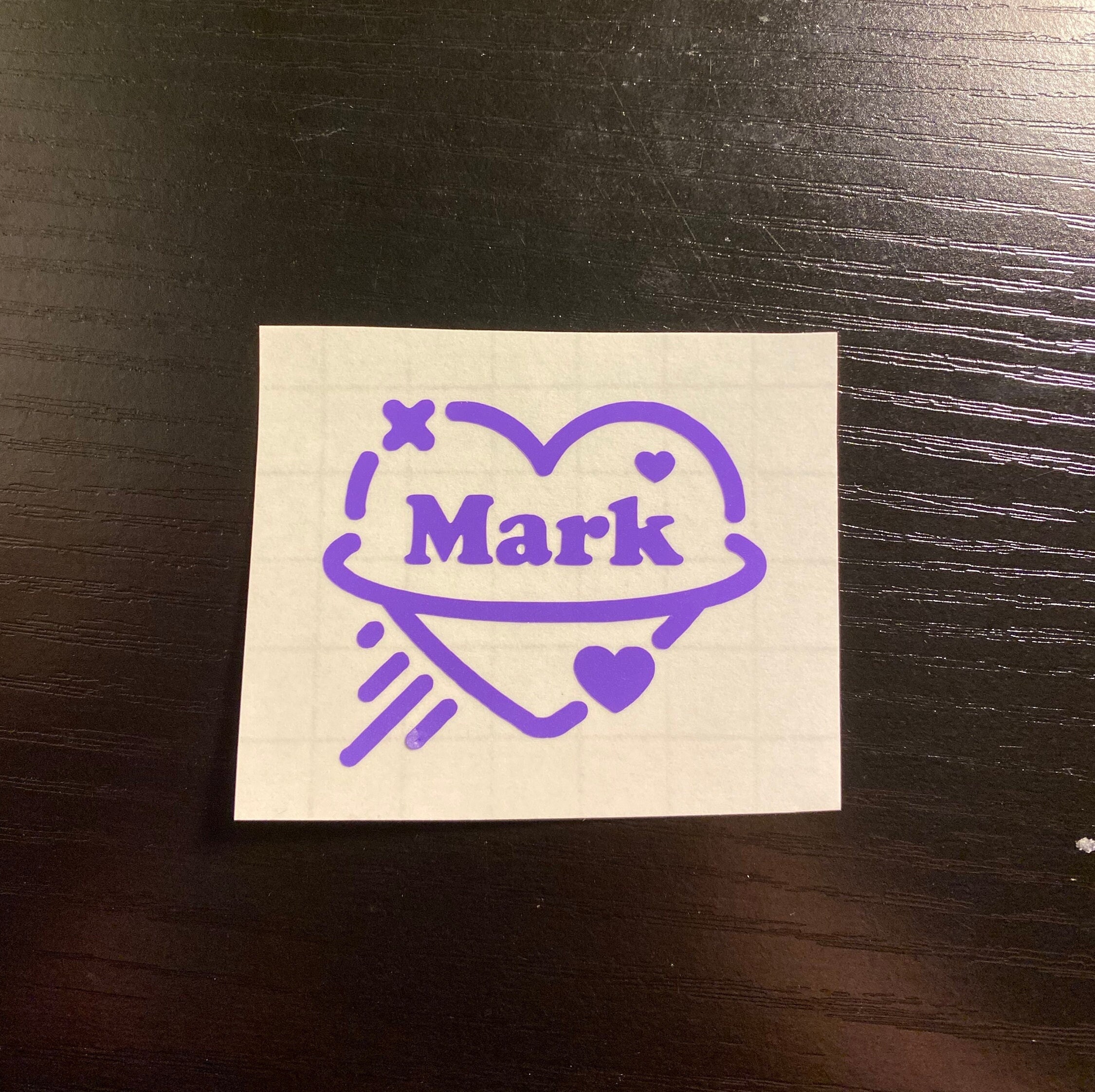 NCT Dream Heart Name Decals/stickers | Etsy