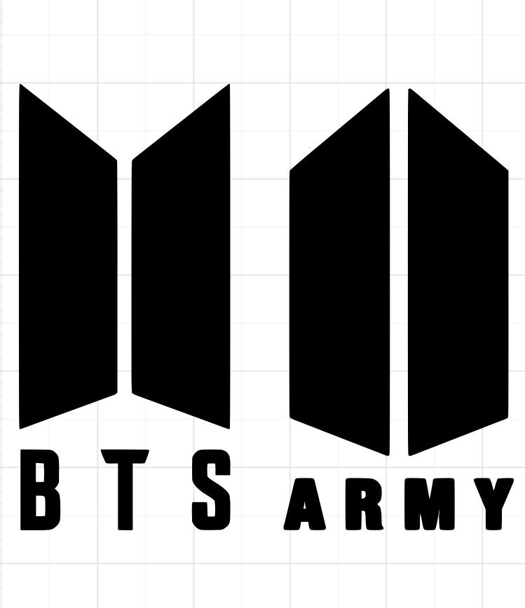 BTS Names/logo Decal | Etsy