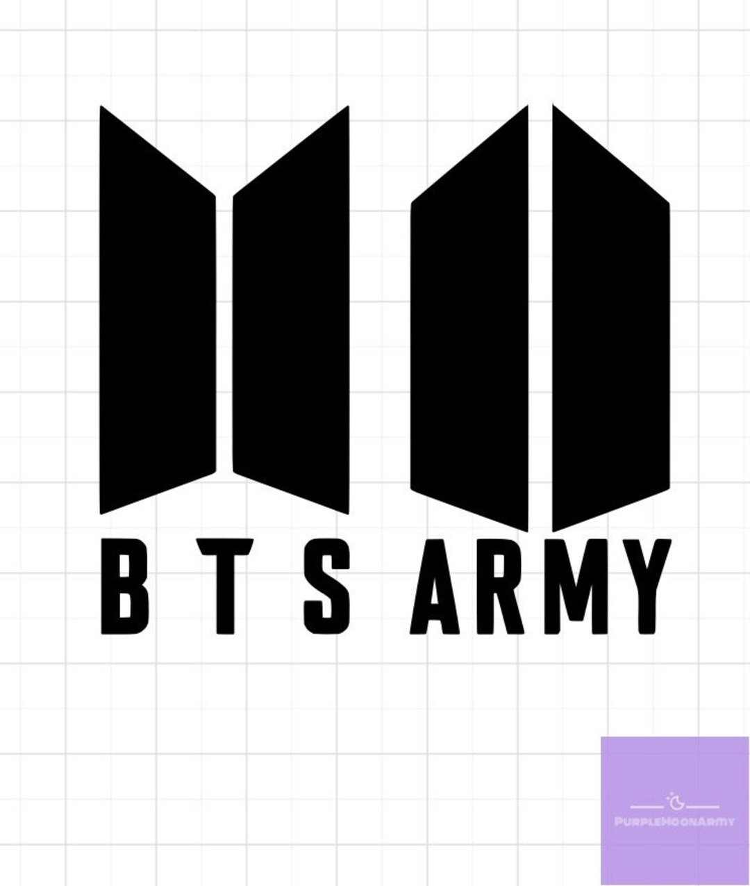 BTS/ARMY Logo Decals - Etsy
