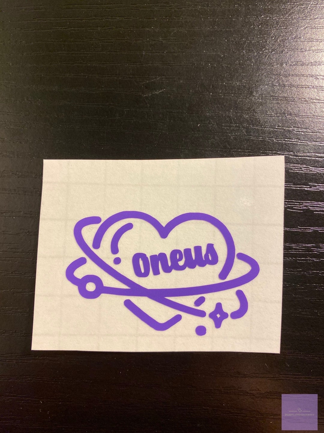 Oneus and Onewe Heart Name Decals - Etsy