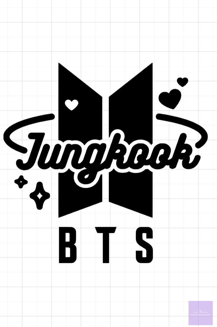 BTS Logo/name Decal - Etsy