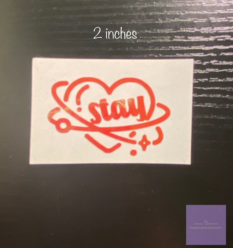 Stray Kids Inspired Heart Name Decals - Etsy